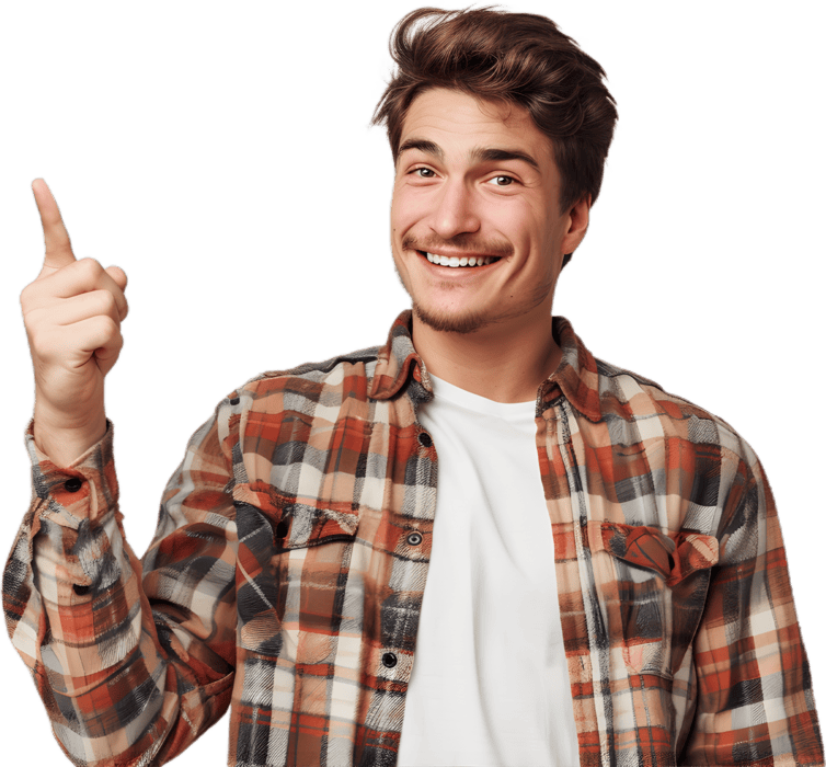 Guy Pointing PNGs for Free Download