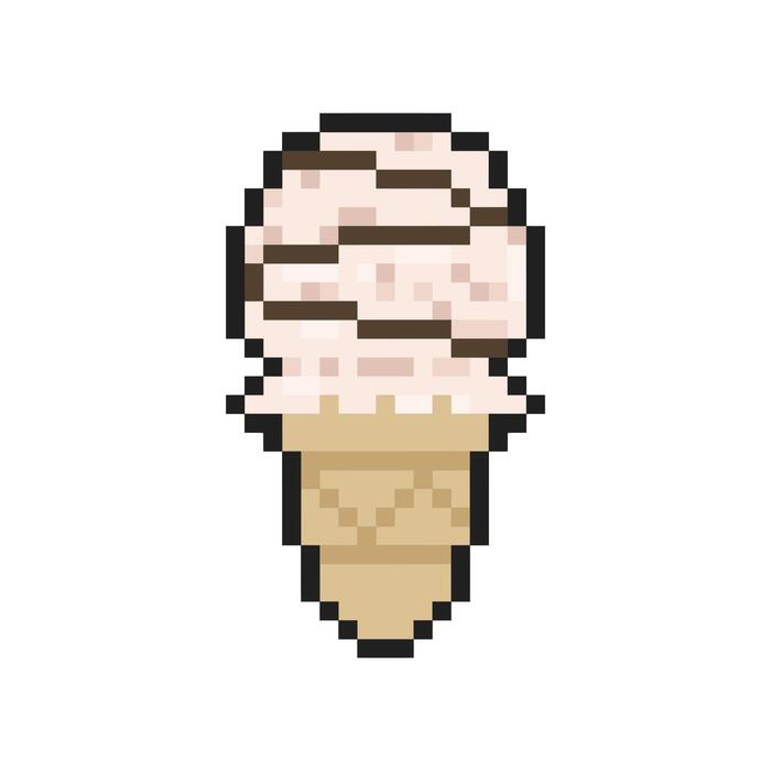 Pixel Ice Cream Vector Art, Icons, and Graphics for Free Download