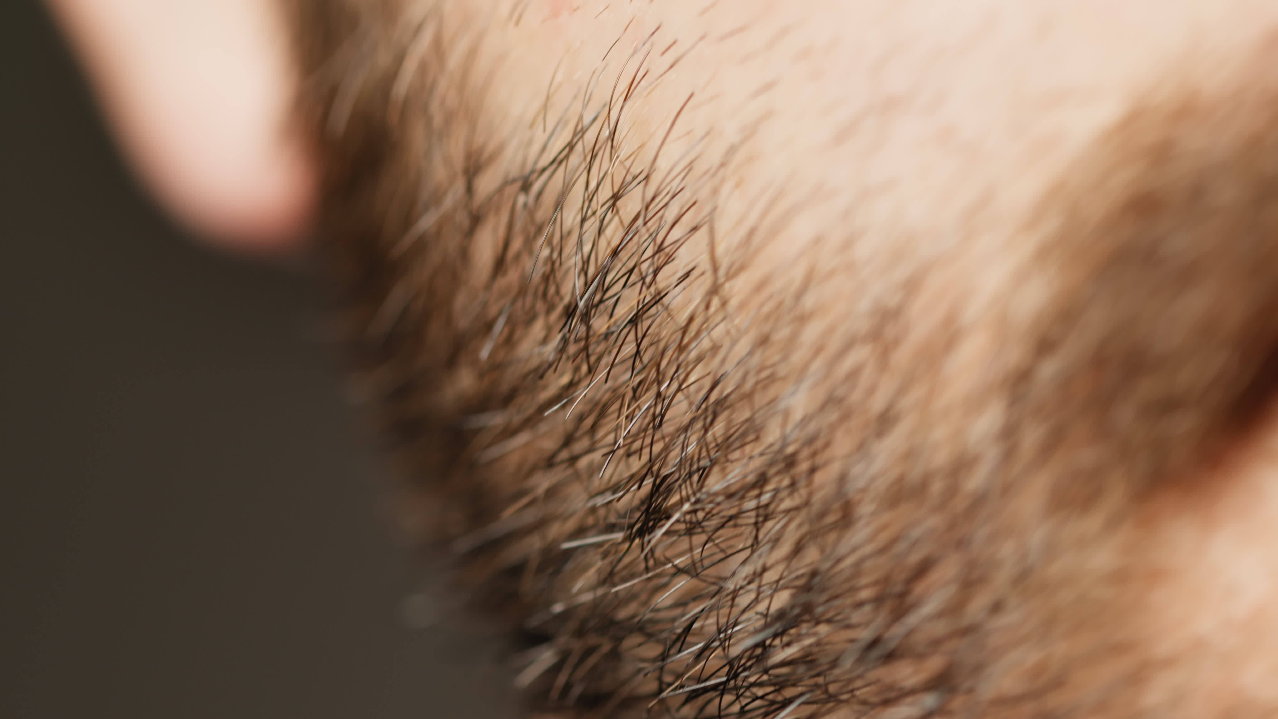 Beard Of A Young Caucasian Man 46535282 Stock Video at Vecteezy