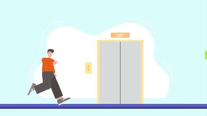Elevator Animation Stock Video Footage for Free Download