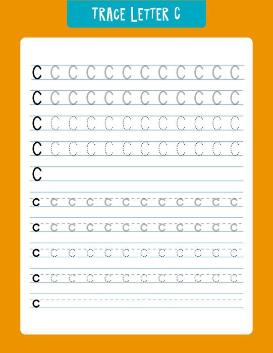 Trace Letter C Vector Art, Icons, and Graphics for Free Download