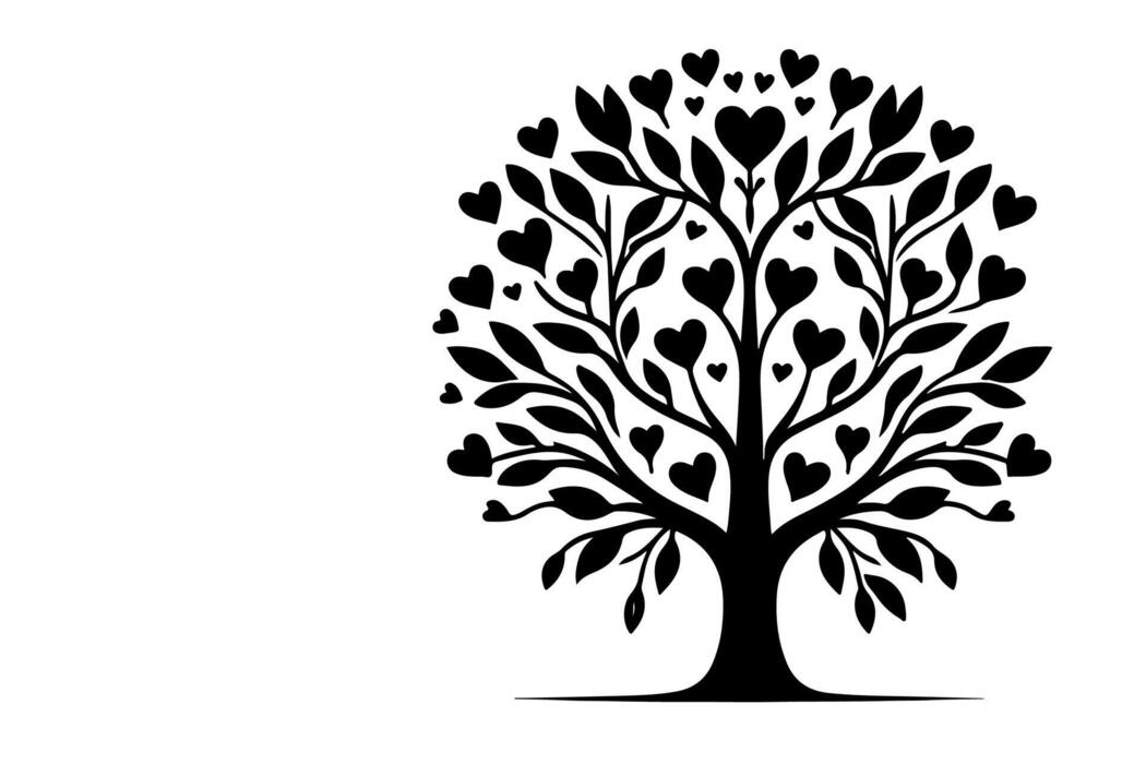 Family Tree Heart Vector Art, Icons, and Graphics for Free Download