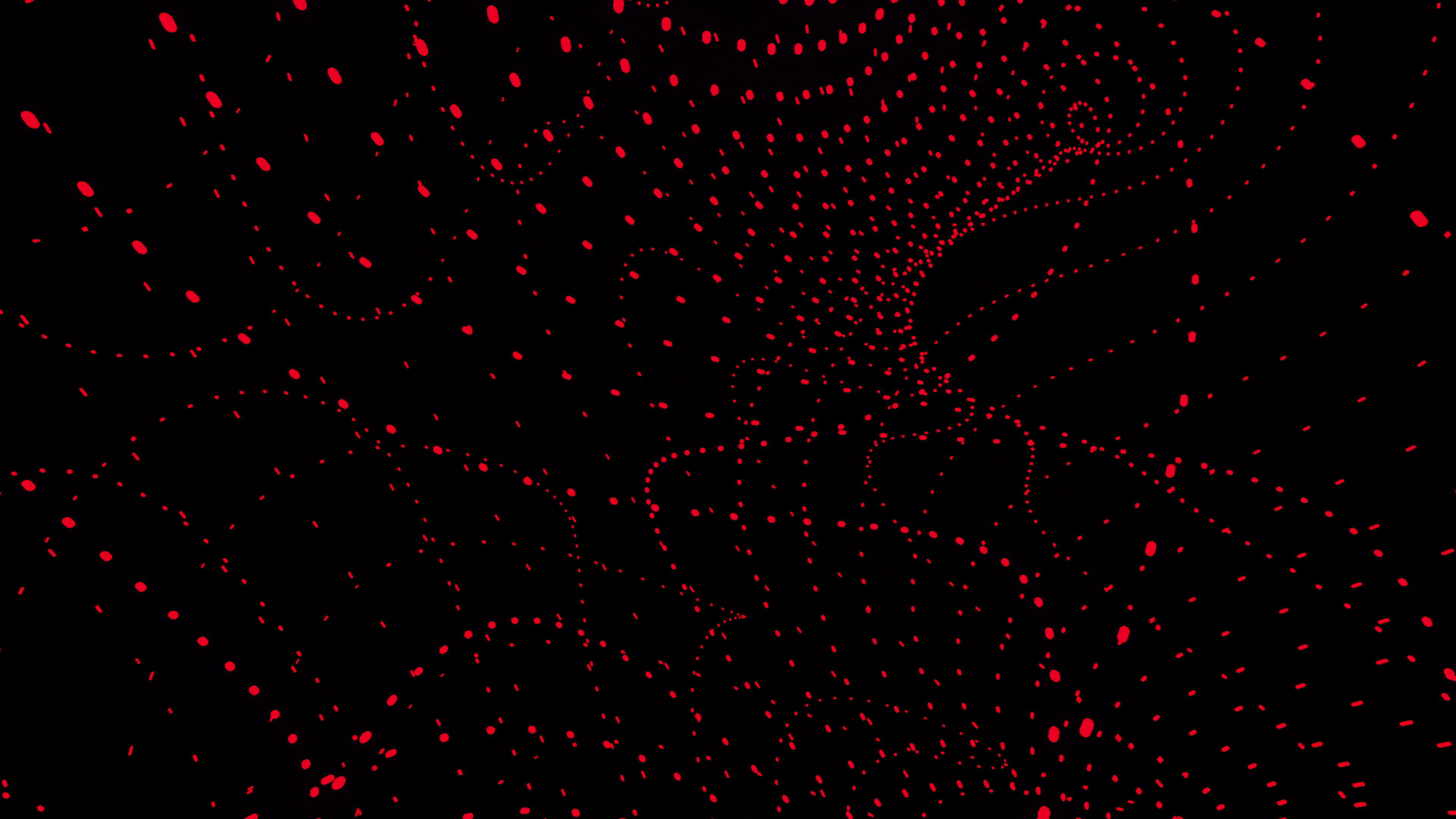Abstract Glowing Fiber Lines Of Same Size Tiny Dots Design Bended