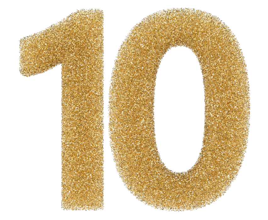 Number 10 PNGs for Free Download