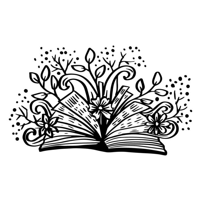 Open Book Flowers Vector Art, Icons, and Graphics for Free Download