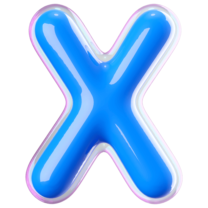 X PNG para descargar gratis