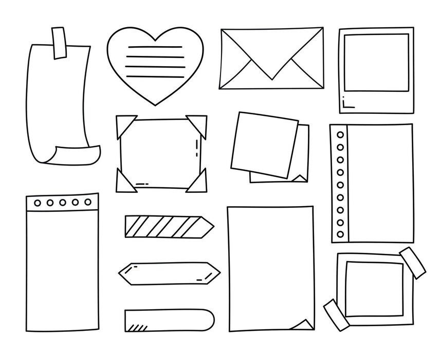 Doodle Notes Vector Art, Icons, and Graphics for Free Download