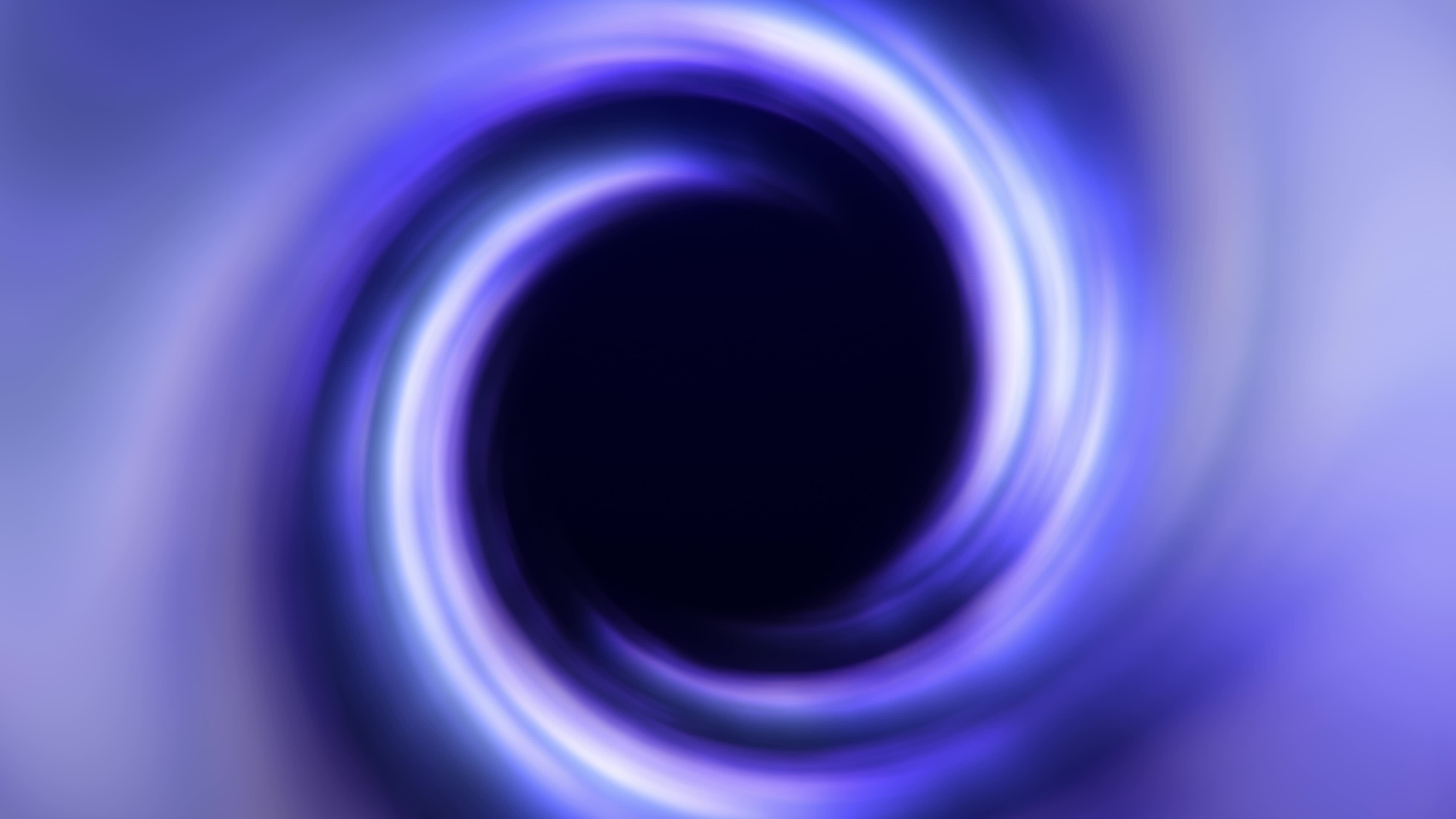 Abstract Tunnel Moving In Hyperspace Blue Energy Vortex Flying