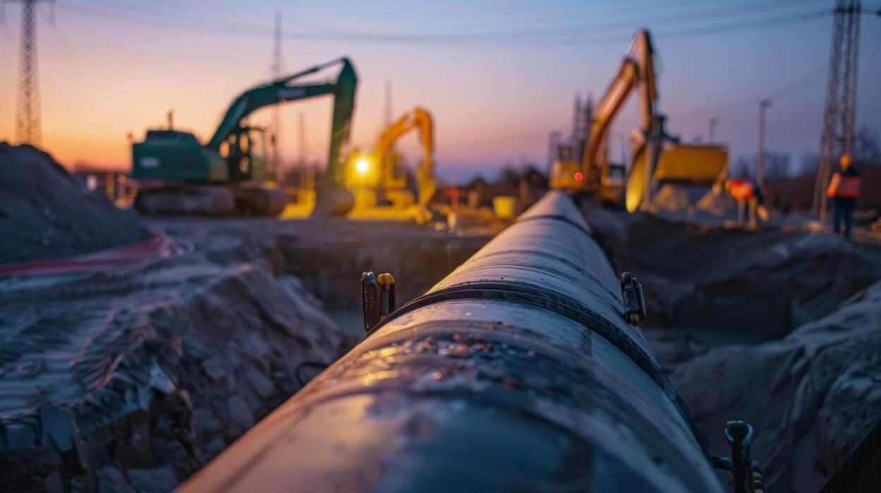Pipeline Construction Stock Photos, Images and Backgrounds for Free Download
