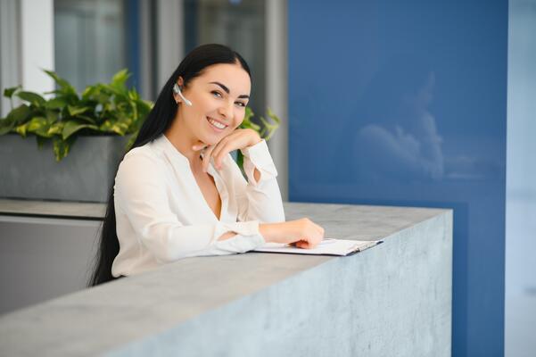 Office Receptionist Stock Photos, Images And Backgrounds For Free Download