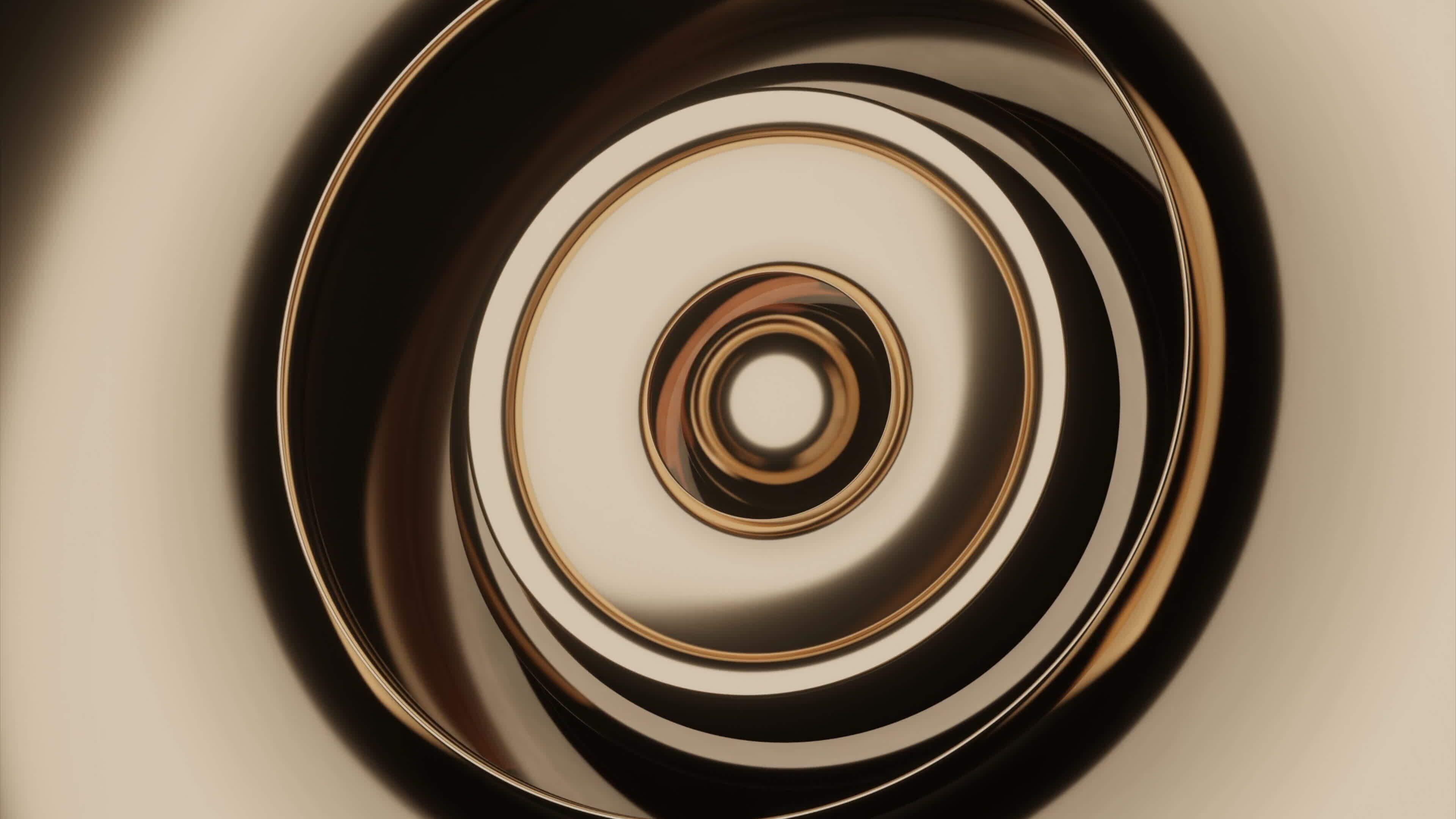Abstract 3d Pulsating Liquid Mixing Substance Design Ring Shaped