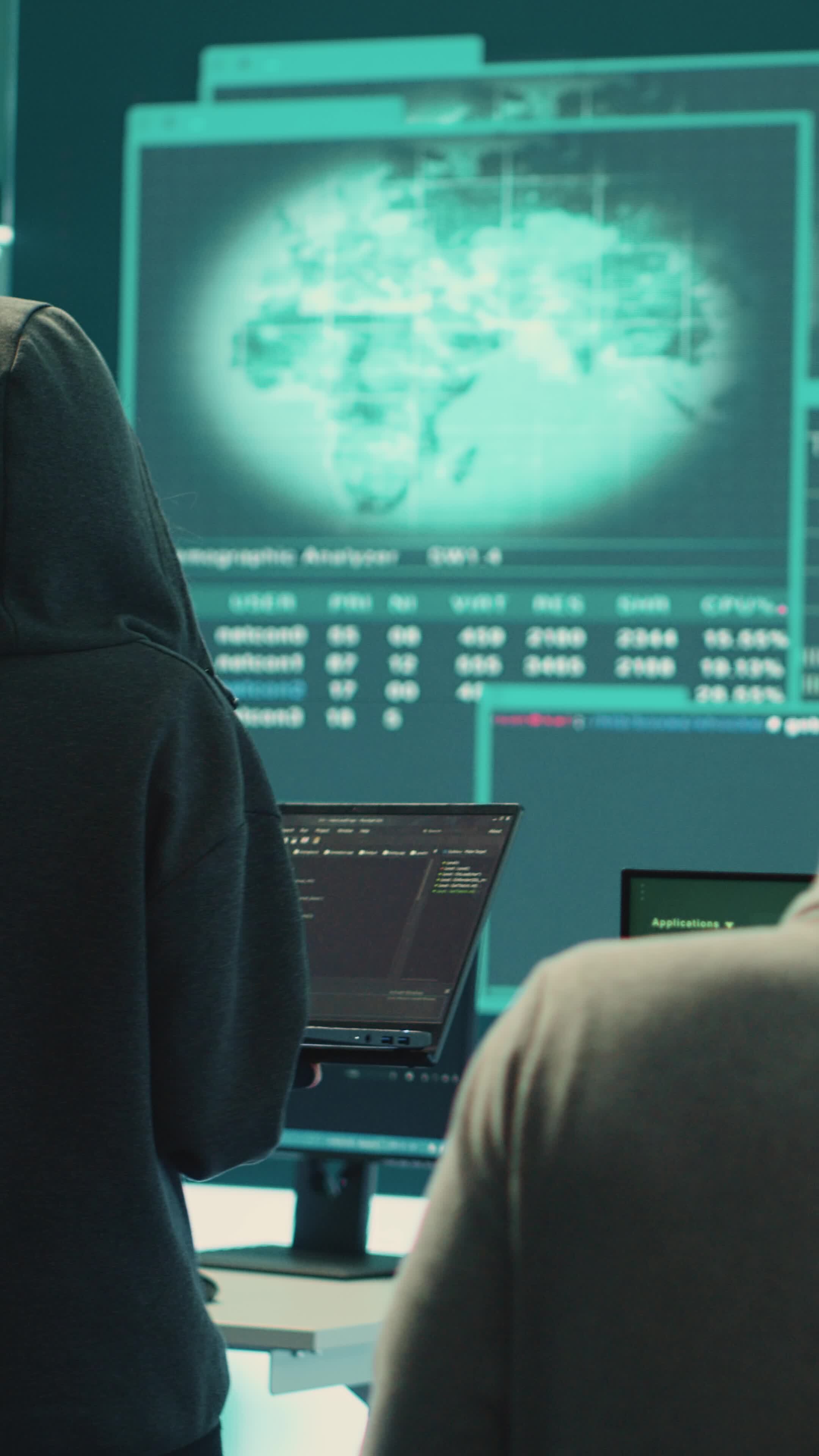 Vertical Disappointed Team Of Governmental Hackers Failing To Access