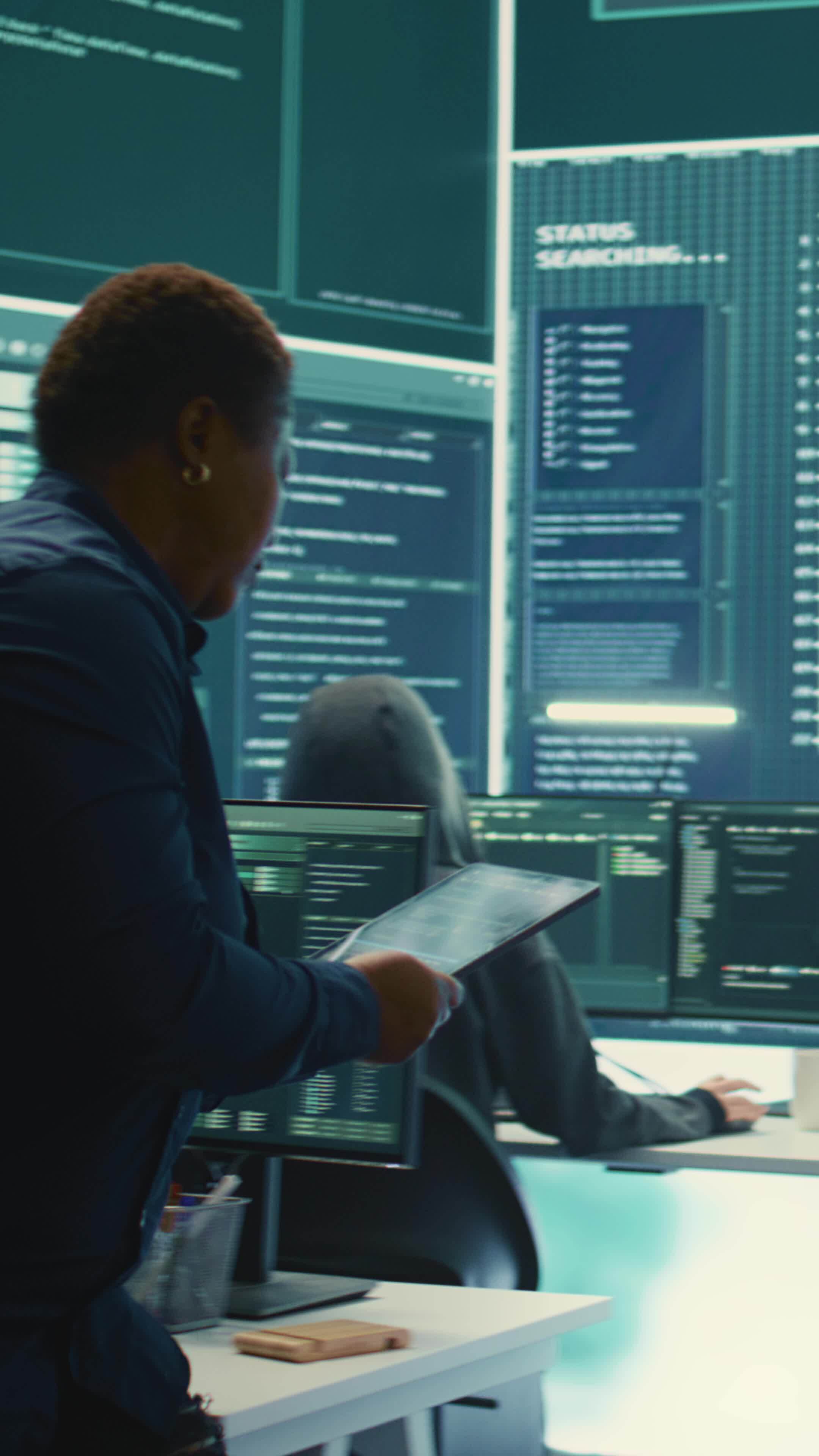 Vertical Governmental Hackers Exploiting Network Systems In High Tech Office Executing Cyber