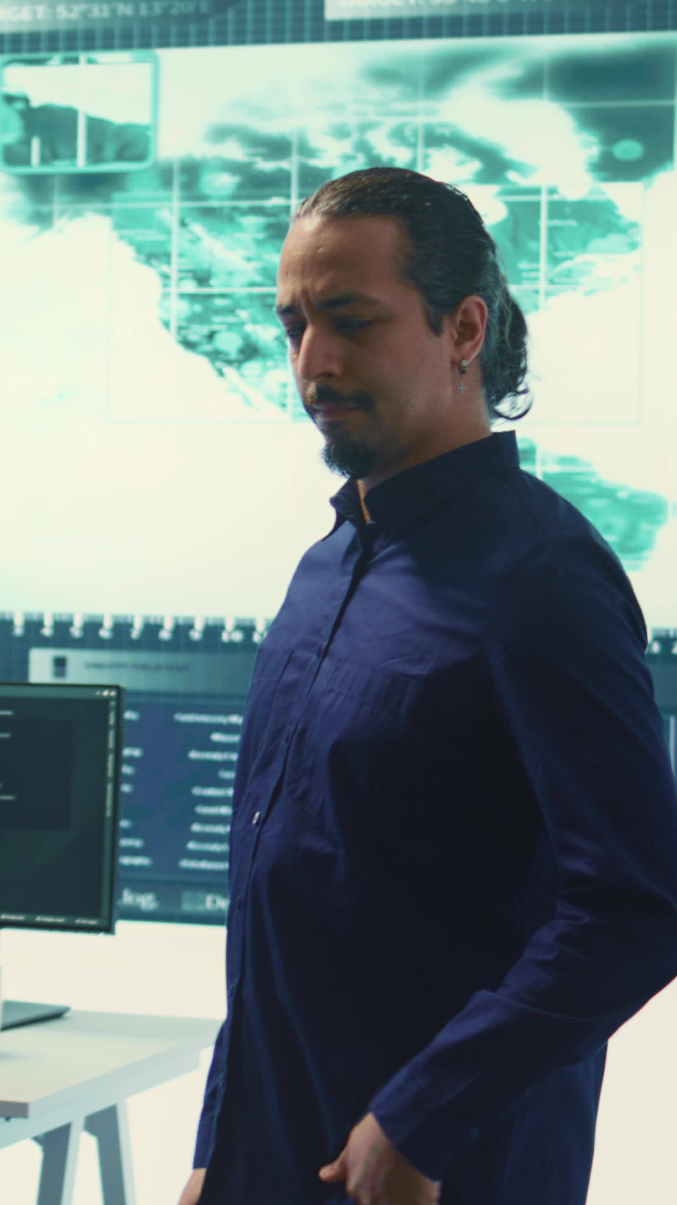 Vertical Cybersecurity Team Investigating Cybercrime And Malware