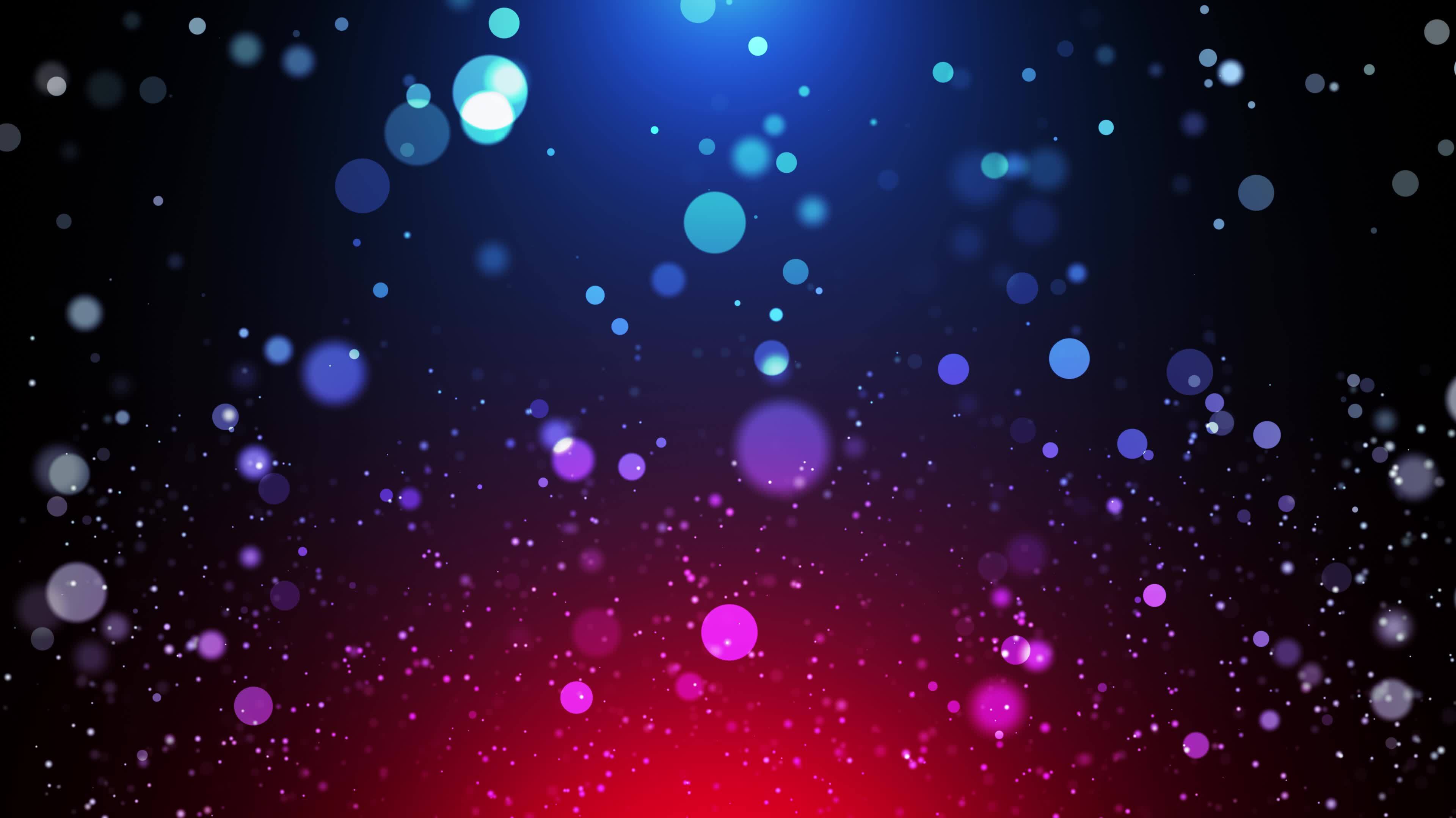 4k Abstract bokeh background loop with light particles on a dark background. animation footage ...