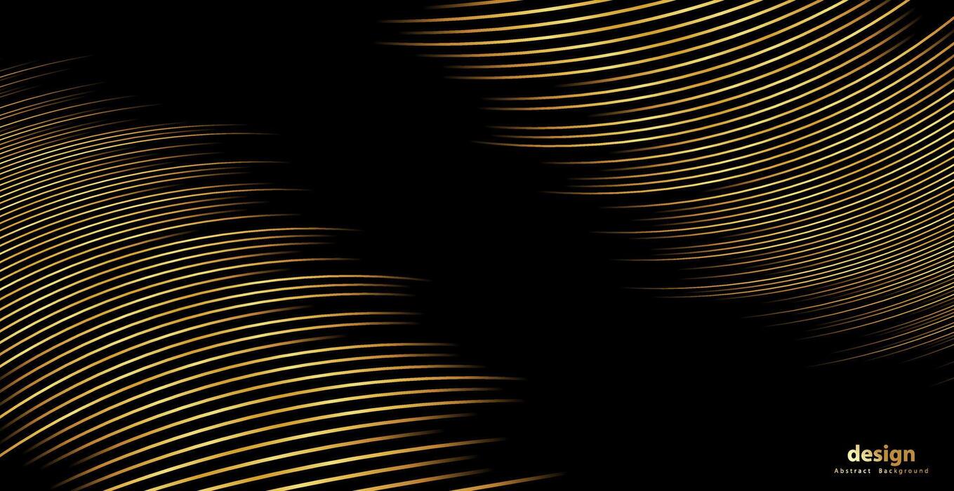 Gold Wavy Lines Vector Art, Icons, and Graphics for Free Download