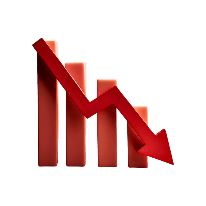 Downward Graph PNGs for Free Download