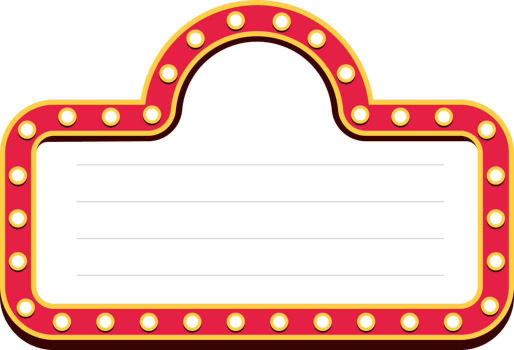 Blank Marquee Png Marquee Sign Download Png Etsy