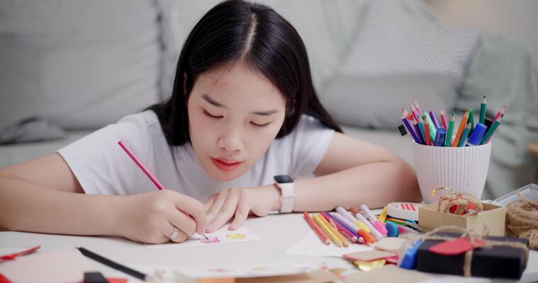 Adult Coloring Stock Video Footage for Free Download