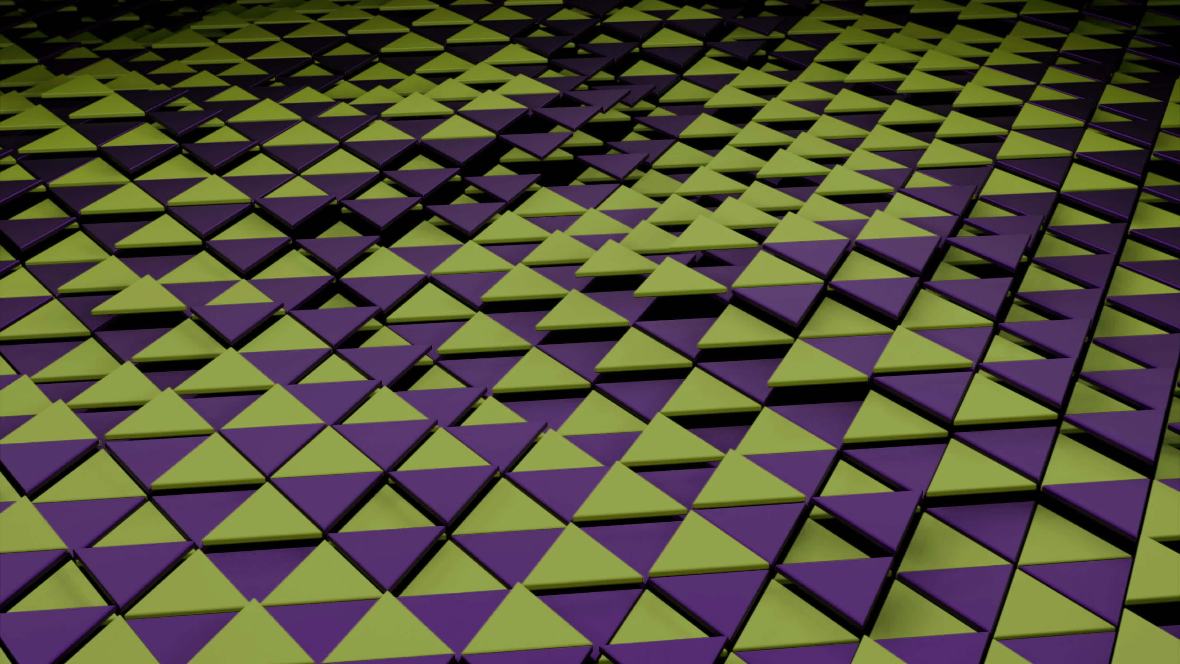 Surface Of Multicolored Triangles Moves In Waves Design Virtual Field
