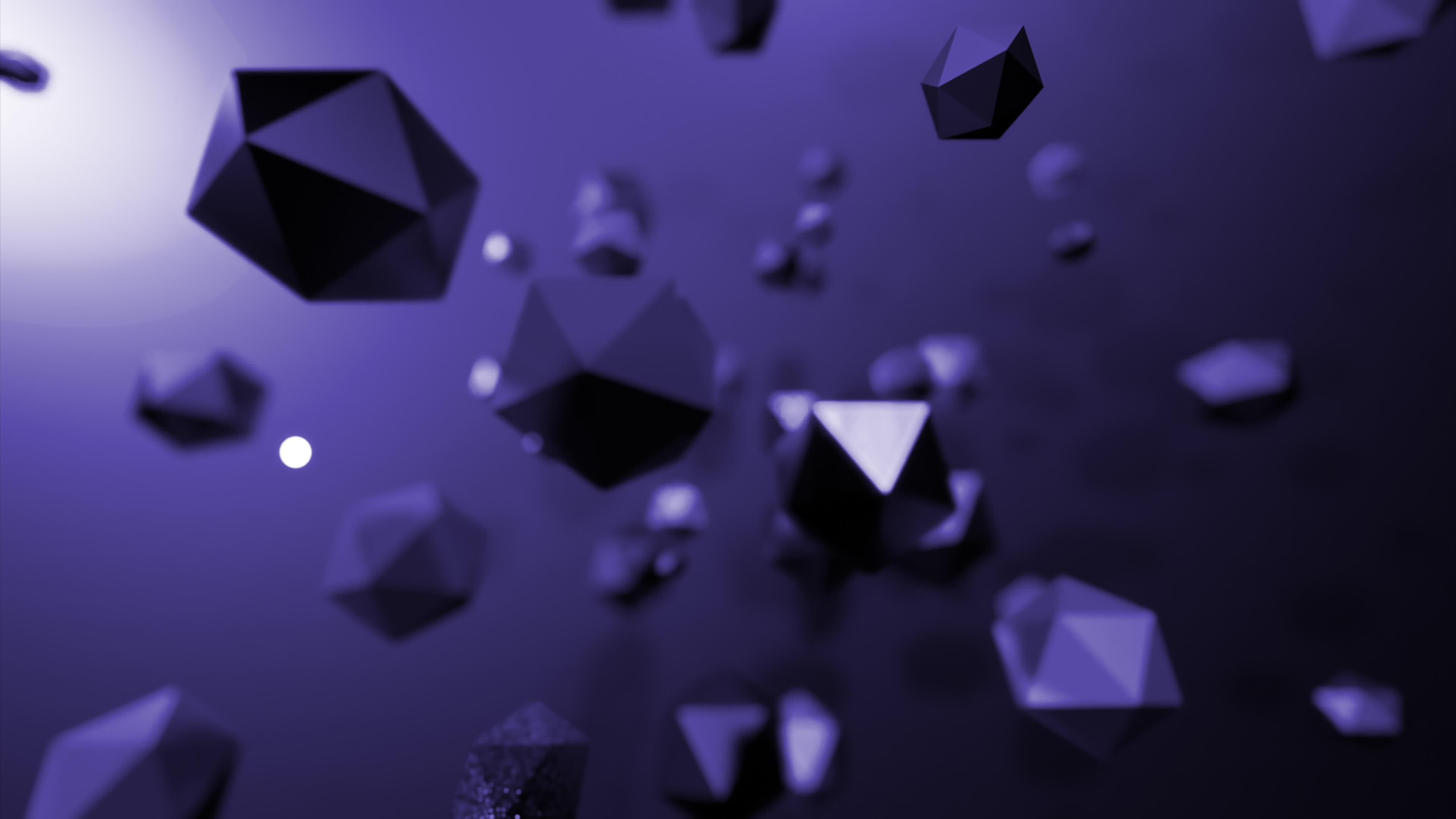 Rotating Geometric Polygons Design Spinning Stream With Geometric 3d