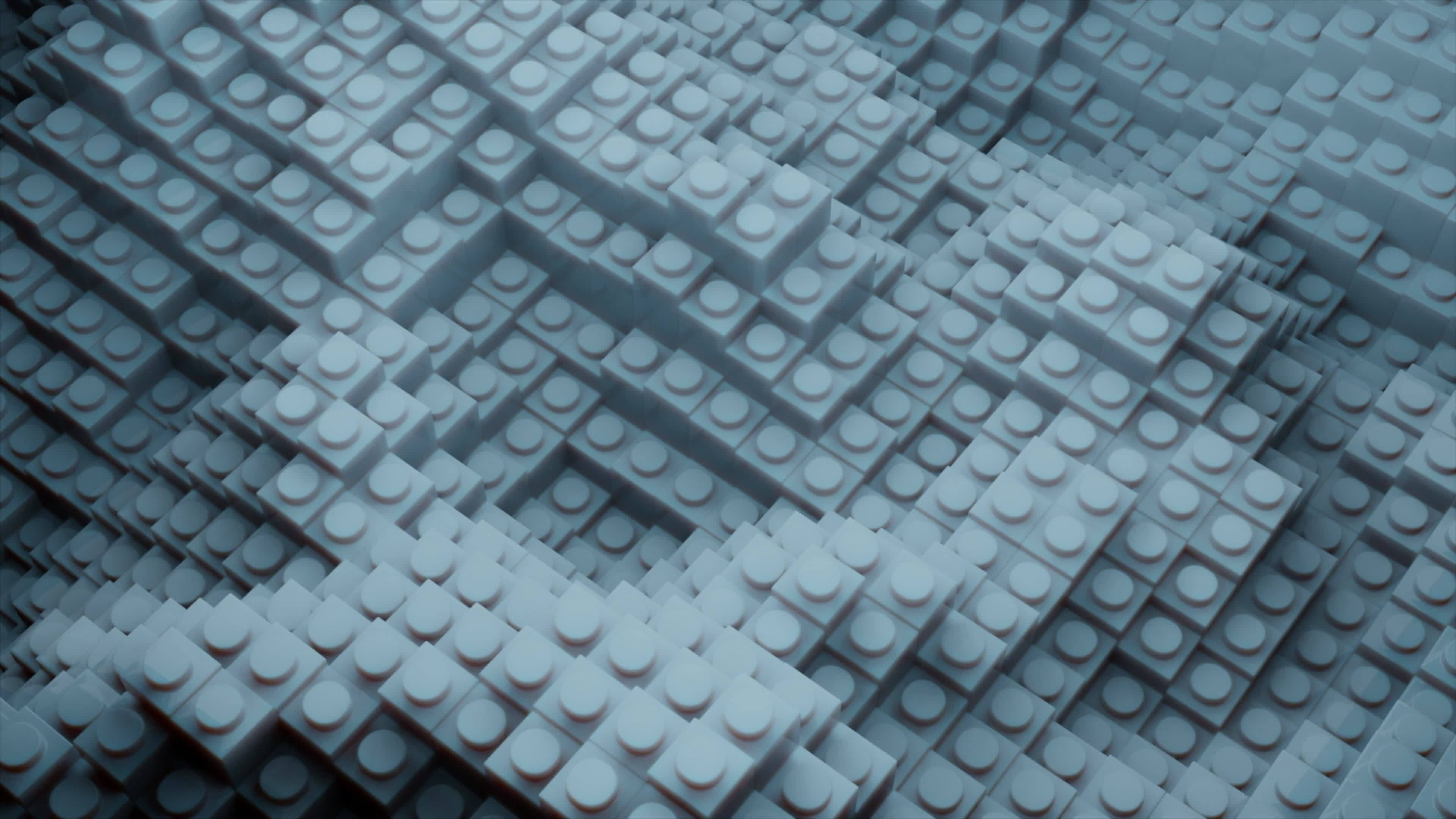 Abstract Cubic Background Design Wavy 3d Surface Of Squared Shapes