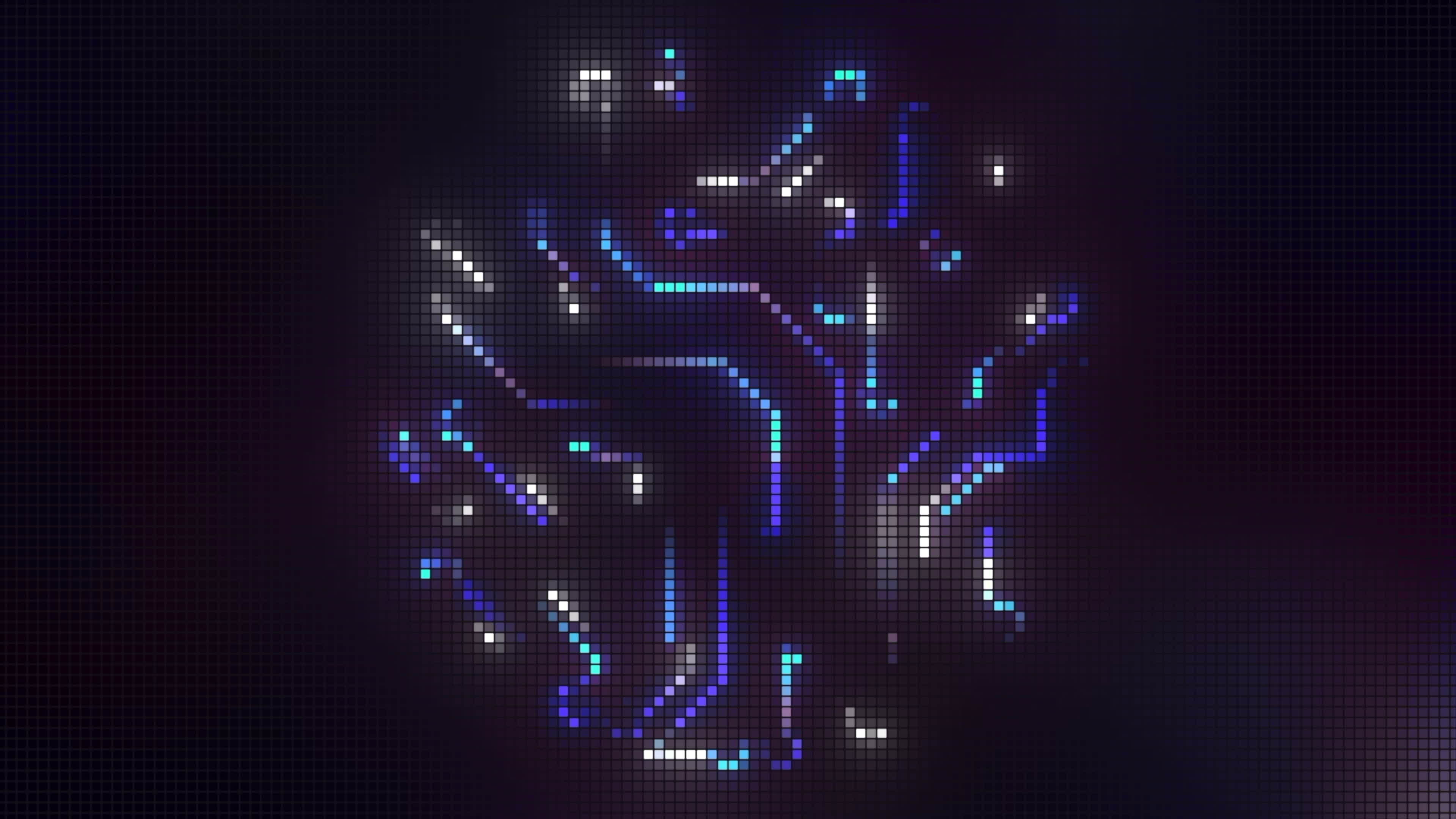 Virtual Animation With Moving Brain Neurons Motion Glowing Lines