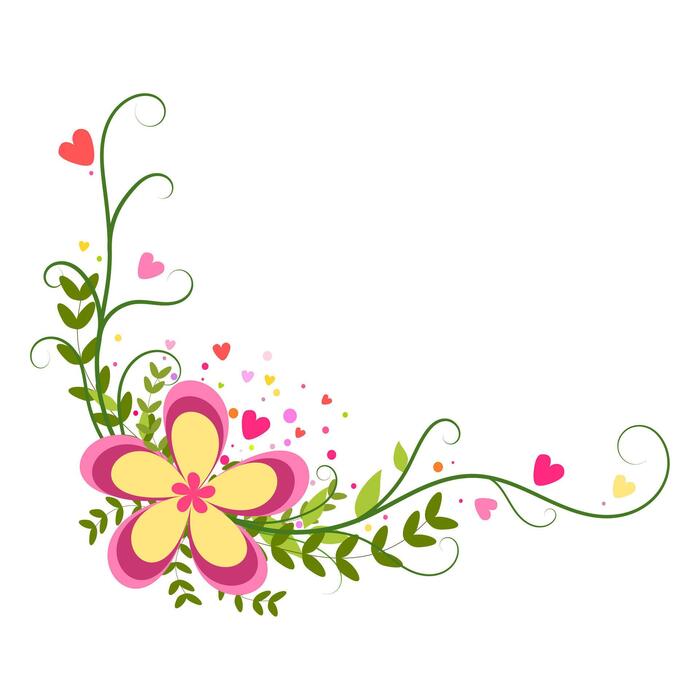 Flower Border Clip Art Vector Art, Icons, and Graphics for Free Download