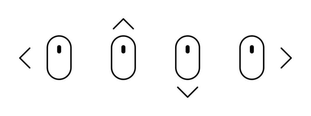 Mouse Scroll Operation Vector Art Icons And Graphics For Free Download