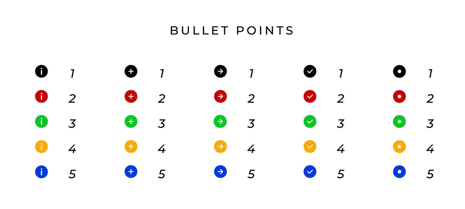 Bullet Points Arrow Vector Art, Icons, and Graphics for Free Download