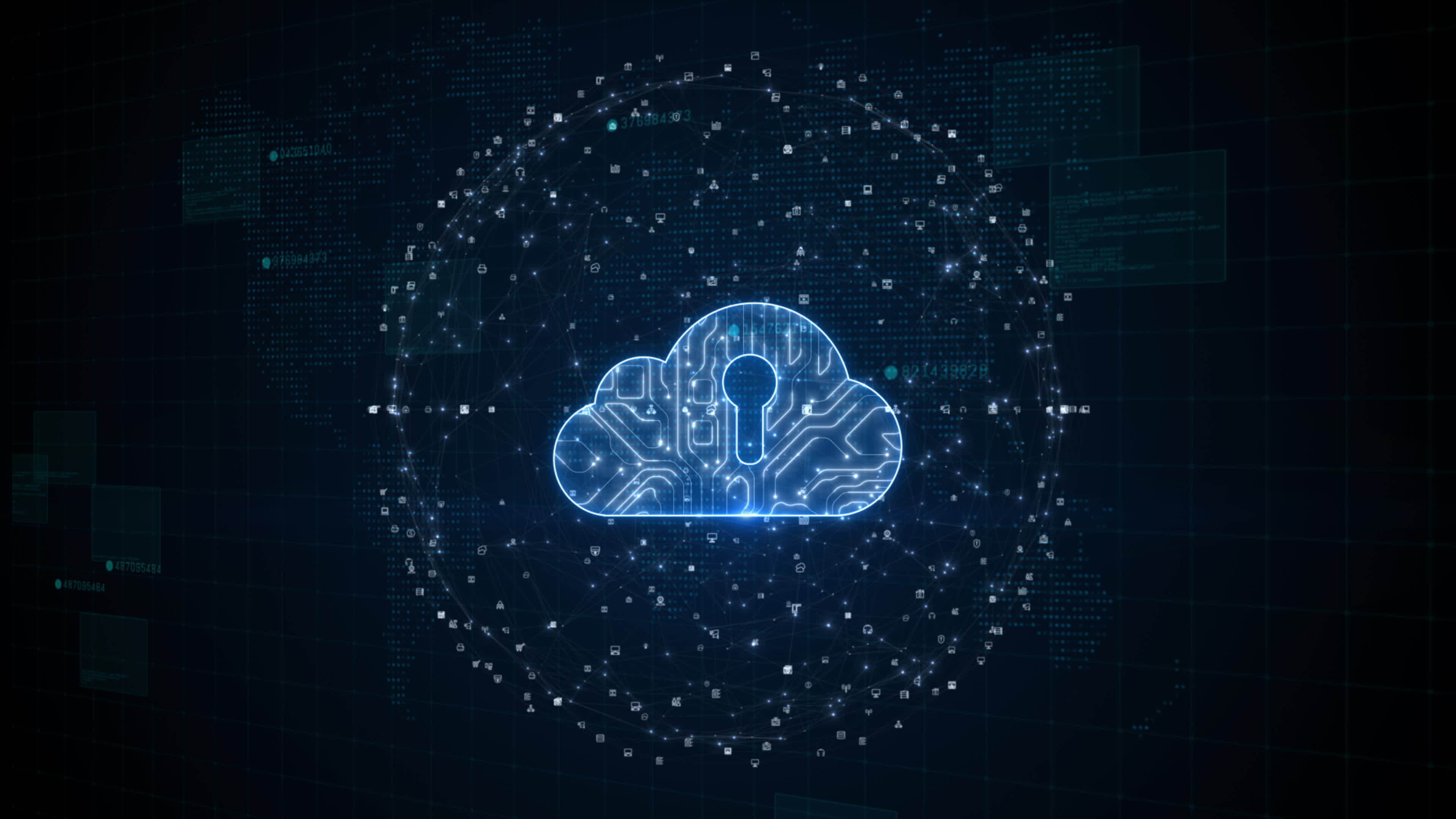 Cloud Computing Of Cyber Security Digital Data Network Protection