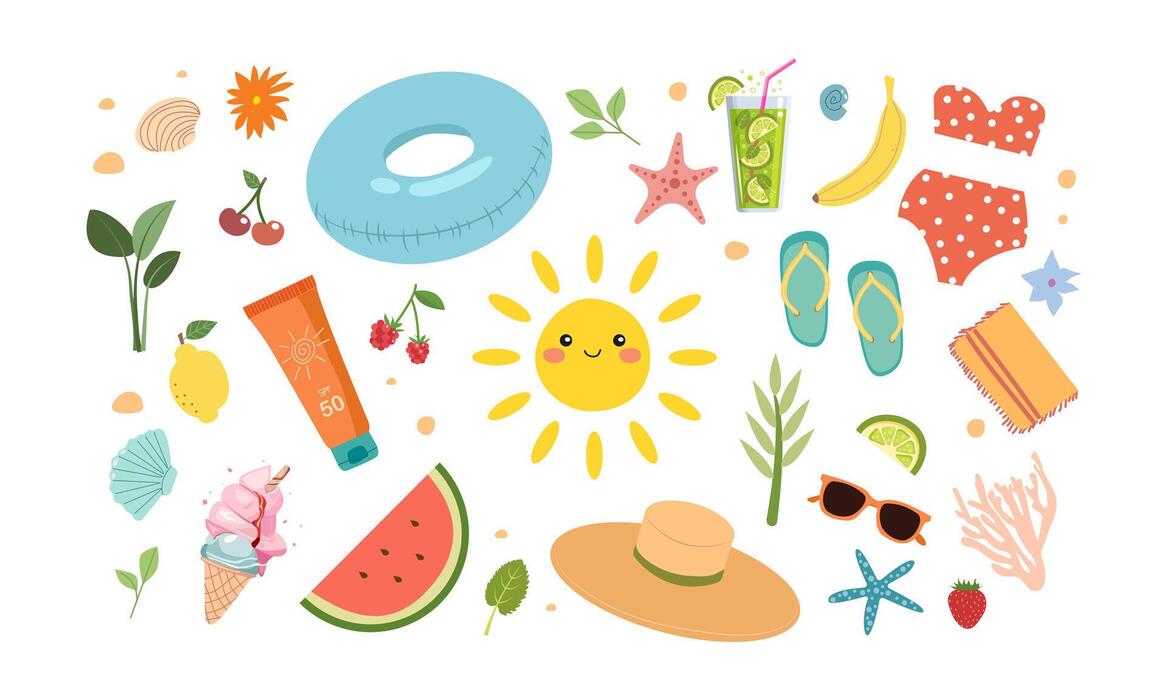 Summer Clipart Vector Art, Icons, and Graphics for Free Download
