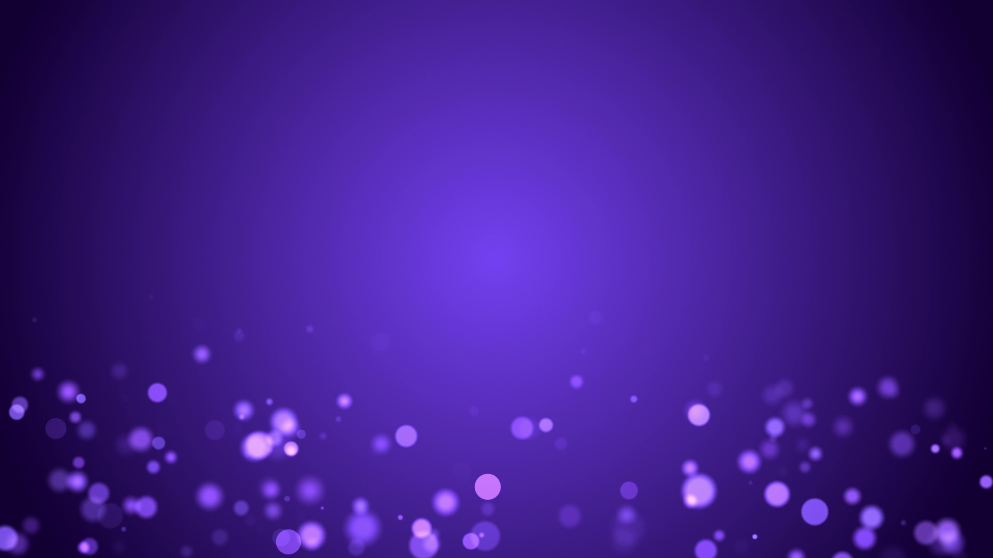 4k Abstract loop bokeh background with light particles on purple background. animated frames ...
