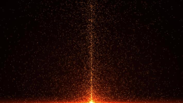 Glowing Golden Particle Overlay Stock Video Footage for Free Download