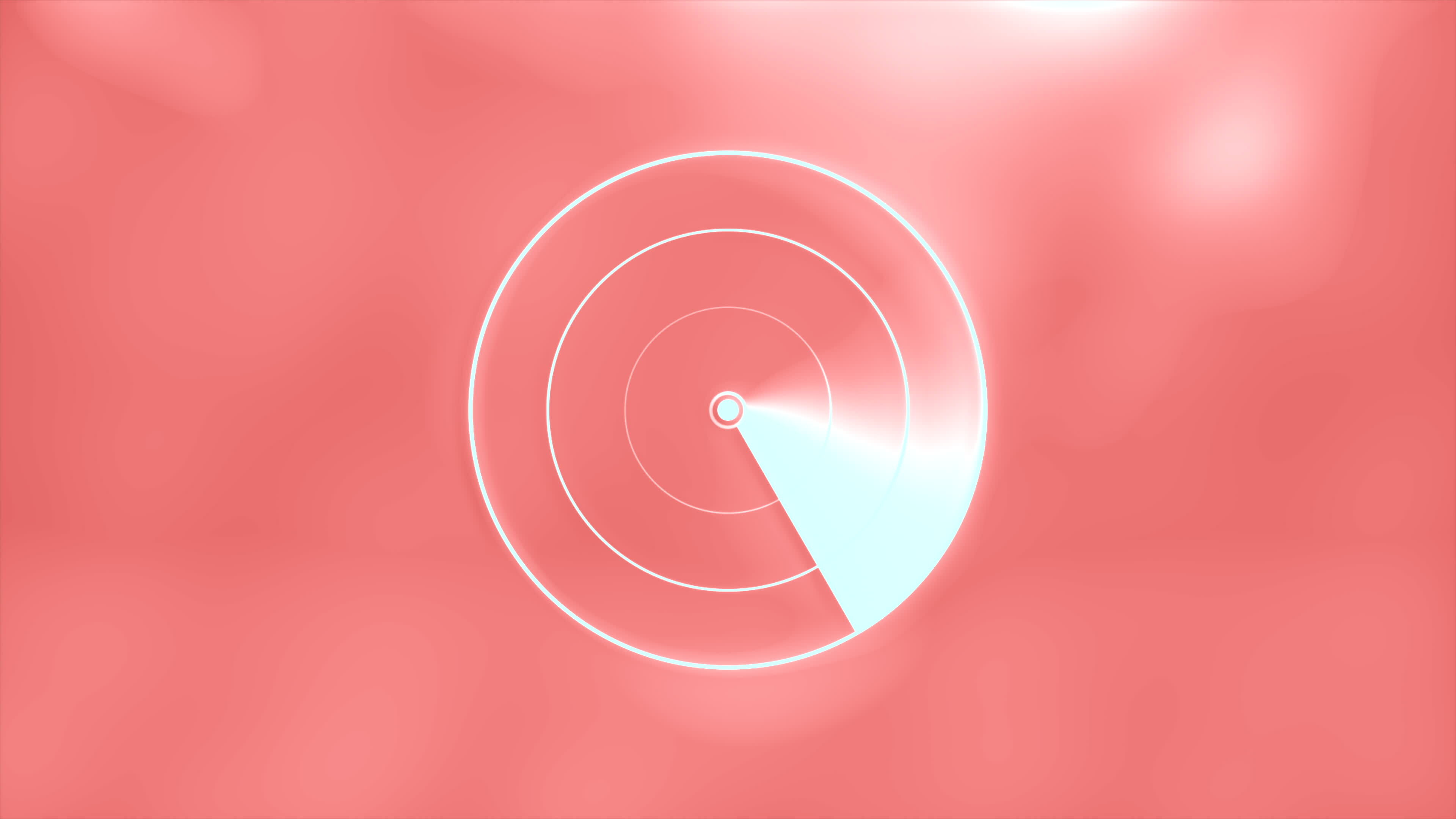 Animation Of Rotating Radar Line Motion Simple Navigation Radar On Colored Background