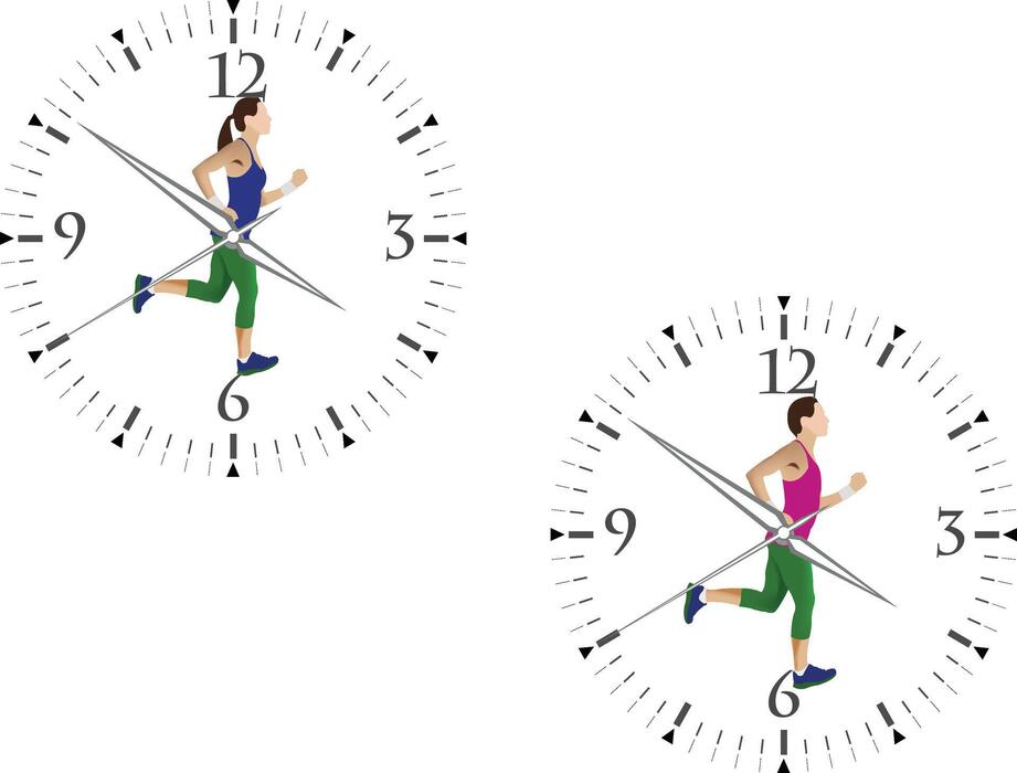 Running Clock Vector Art, Icons, and Graphics for Free Download