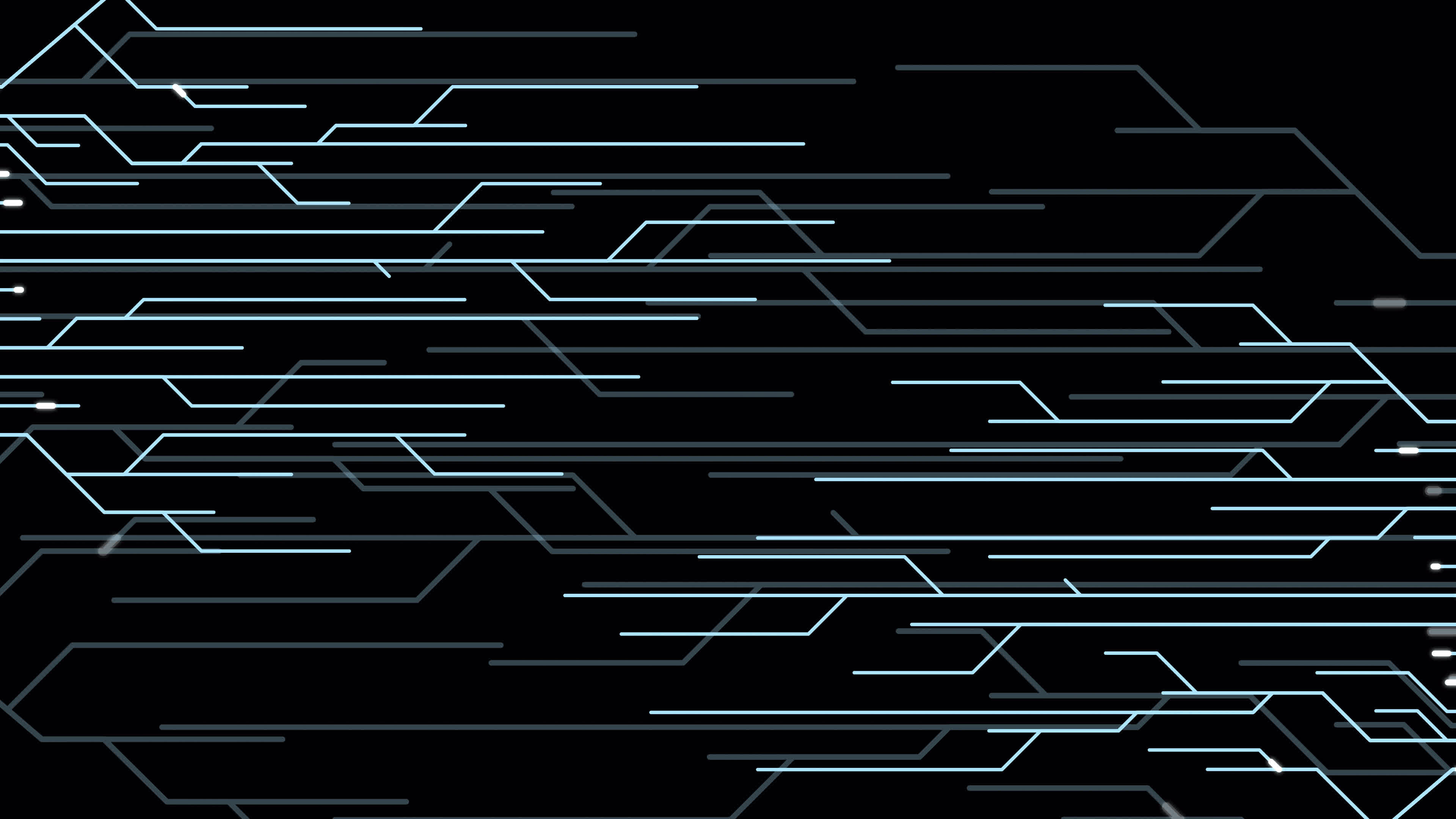Glowing circuit board lines animation. Abstract technology circuit board. Digital circuit board ...