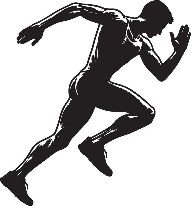 Athlete Running Vector Art, Icons, and Graphics for Free Download