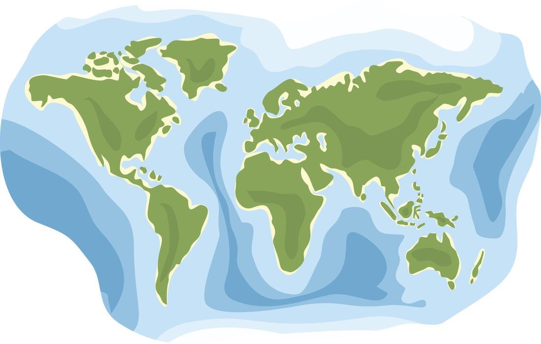 Flat World Map Vector Art, Icons, and Graphics for Free Download