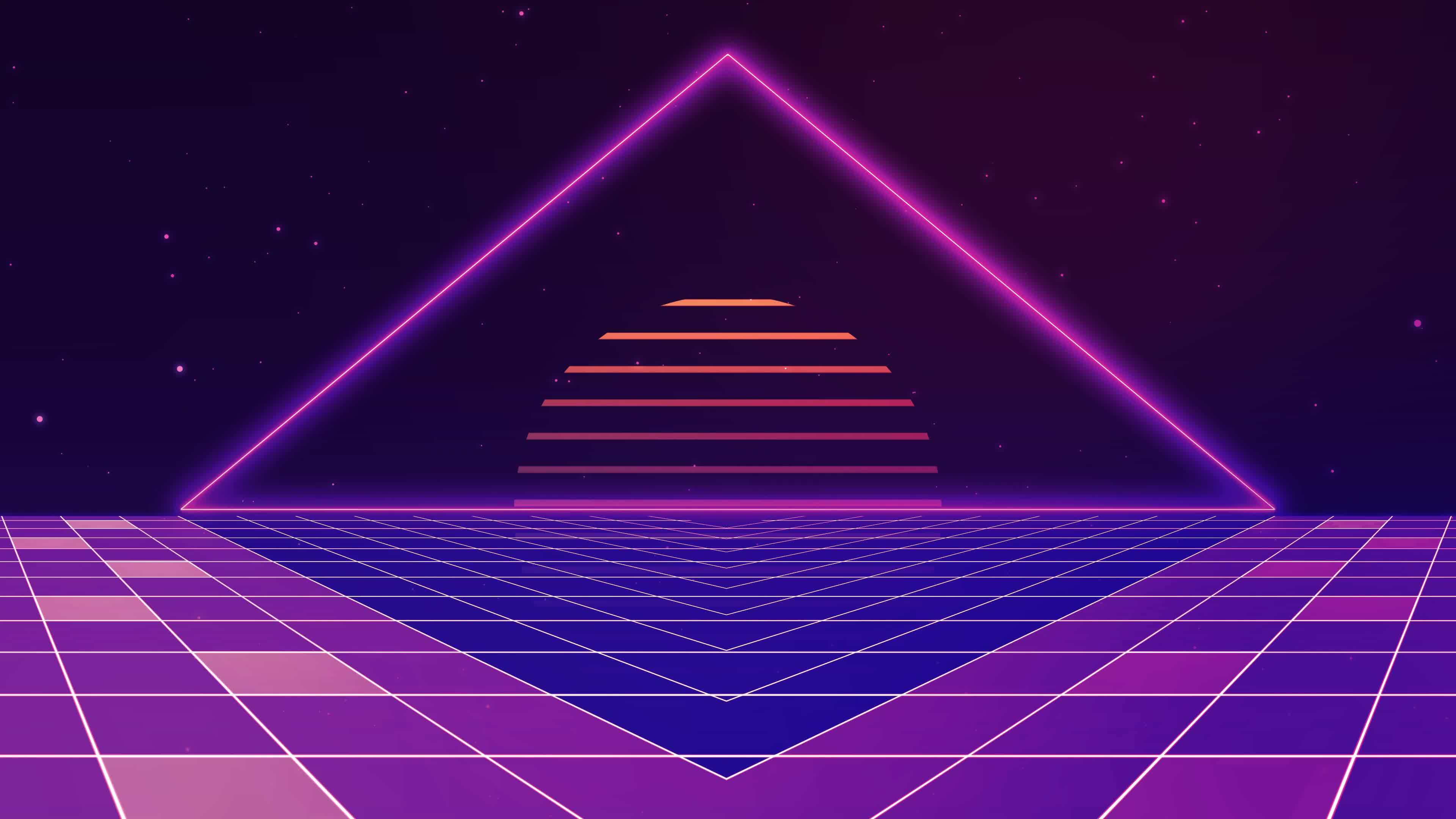 Abstract digital game retro style 80s-90s neon grid cyber landscape background. 47068741 Stock ...