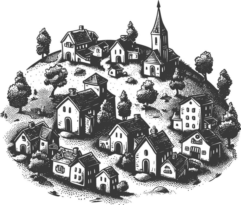 2d Village Vector Art, Icons, and Graphics for Free Download
