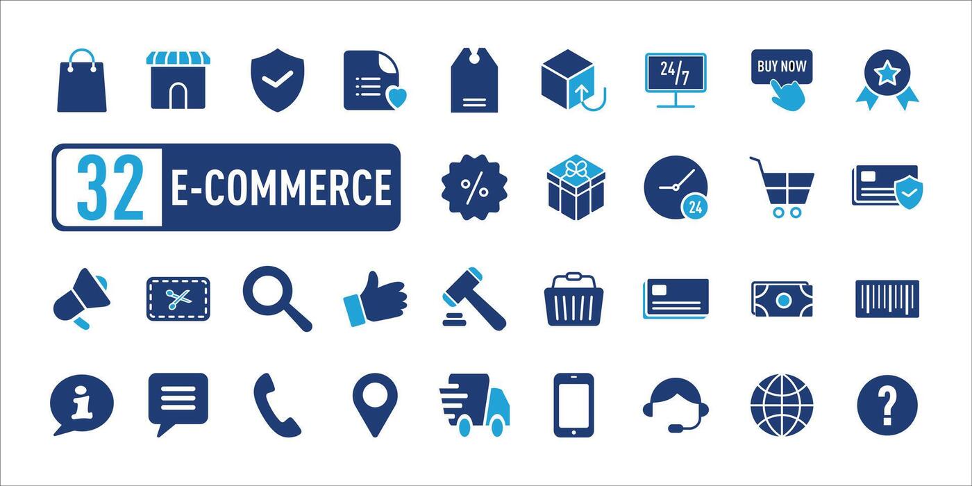 Ecommerce Icons Vector Art, Icons, and Graphics for Free Download