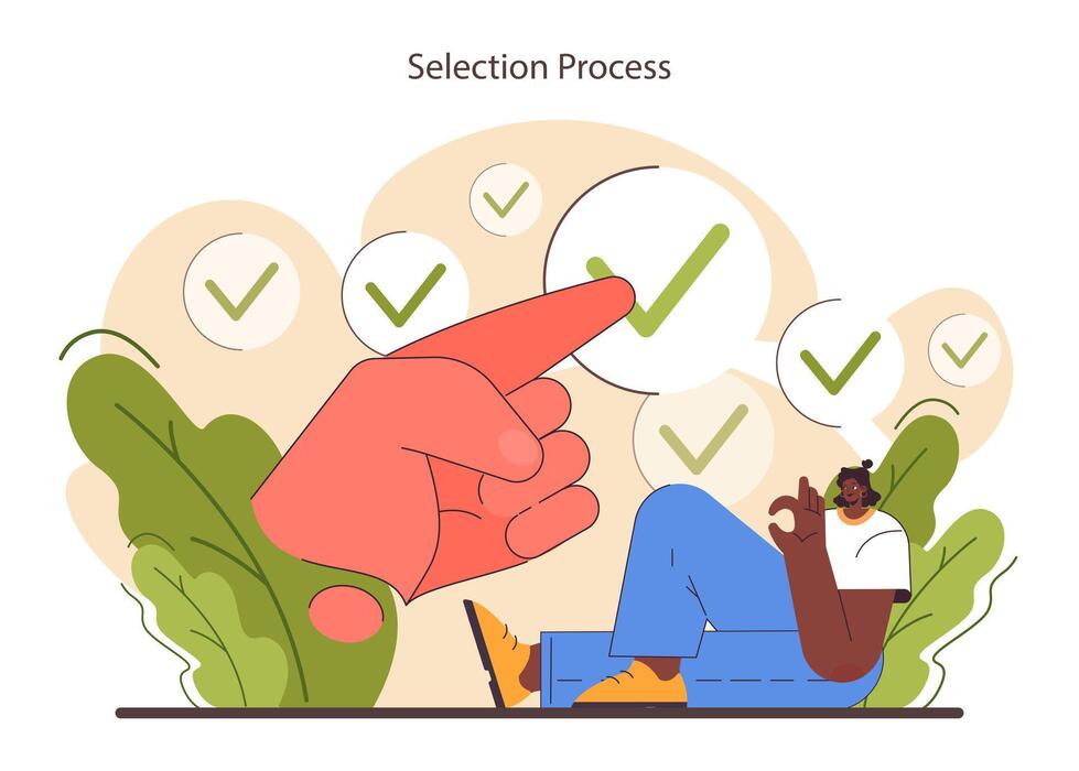 Selection Process Vector Art, Icons, and Graphics for Free Download