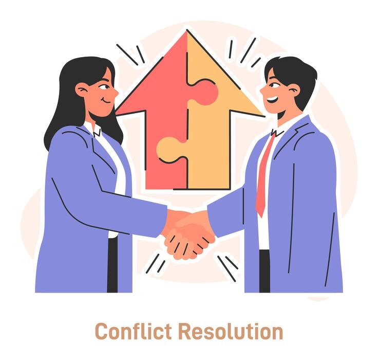 Conflict Resolution Model Vector Art, Icons, and Graphics for Free Download