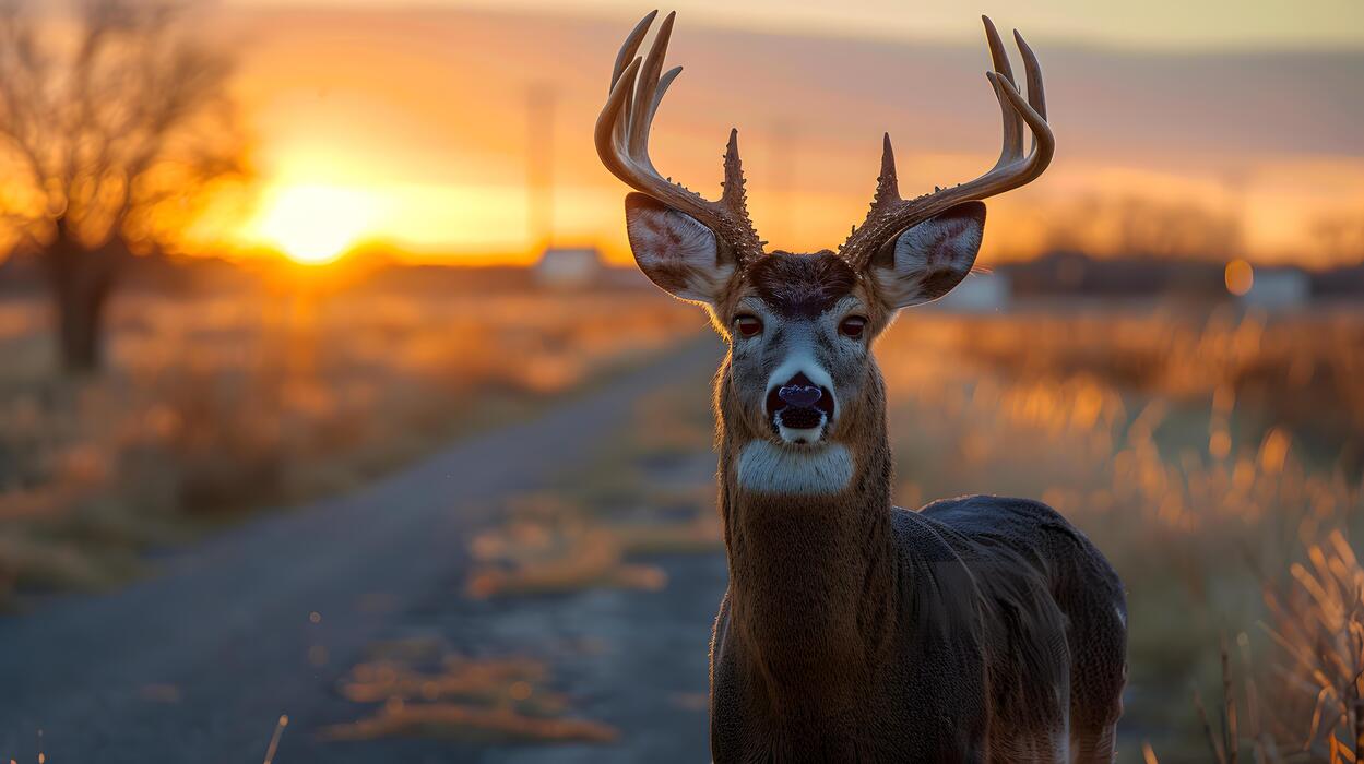 Deer Sunset Stock Photos, Images and Backgrounds for Free Download