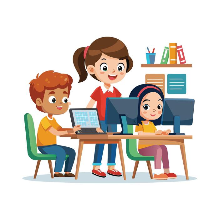 Computer Class Vector Art, Icons, and Graphics for Free Download