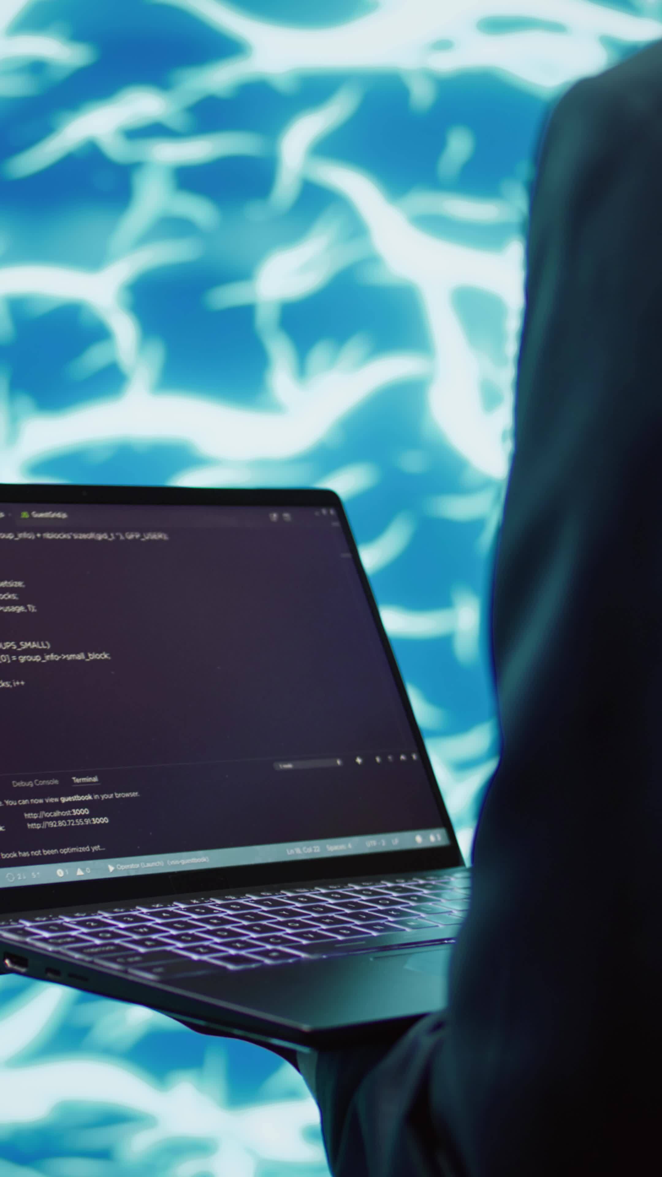 Vertical Technician uses laptop and AI neural networks modeled after ... Vertical Technician uses laptop and AI neural networks modeled after ...