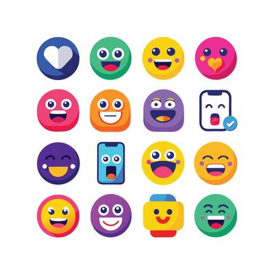 Emoji Icon Set Vector Art, Icons, and Graphics for Free Download