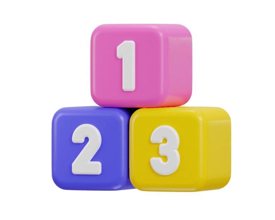 Number Blocks PNGs for Free Download
