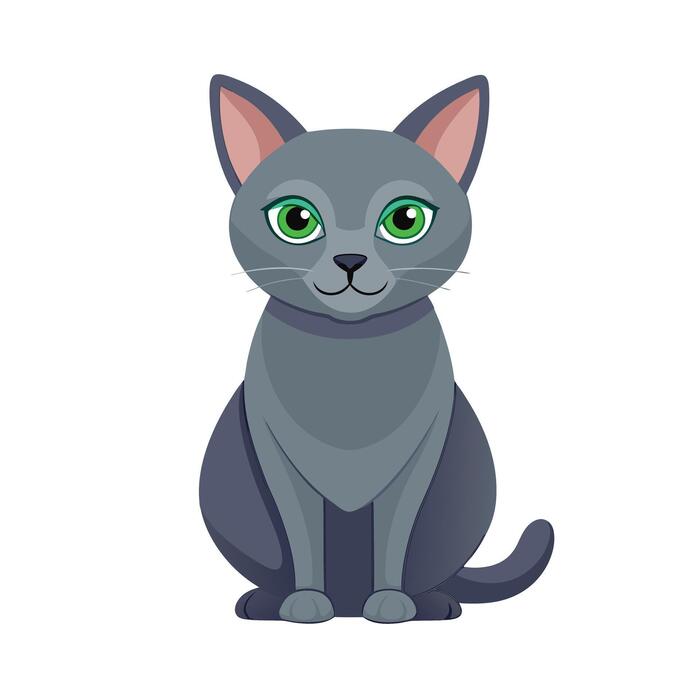 Gray Cat Vector Art, Icons, and Graphics for Free Download